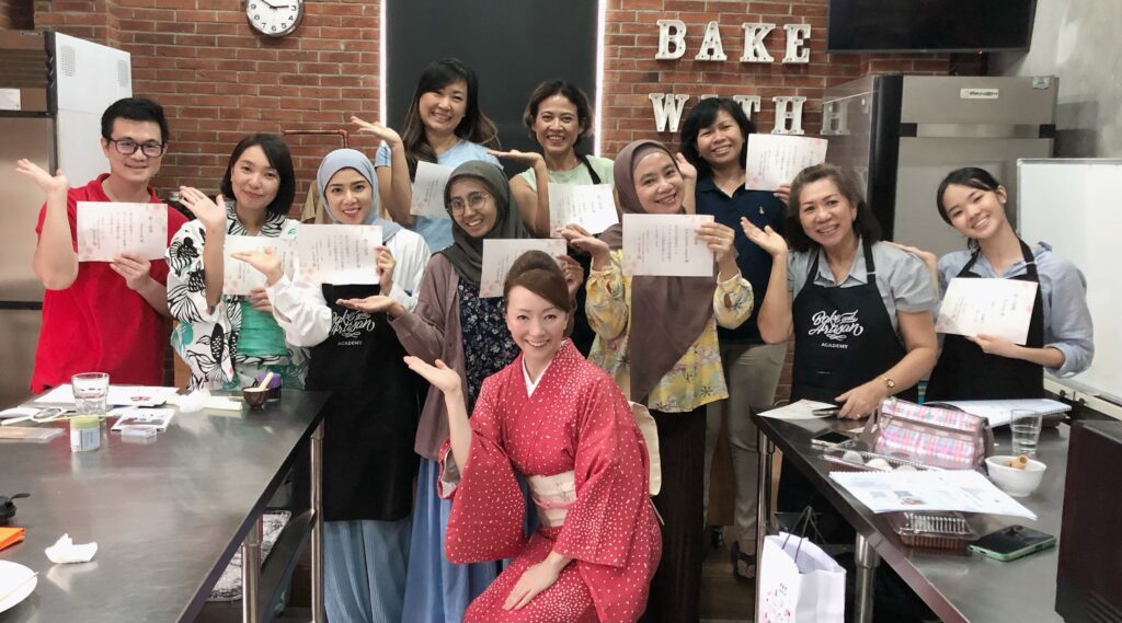 Japanese sweets class in Indonesia with Bake and Artisan Academy ...